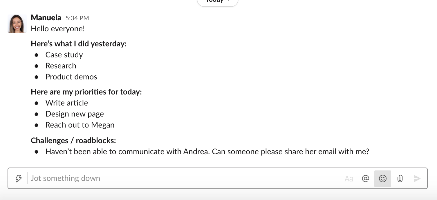 Asynchronous Stand-Up Meetings: A Guide for Managers